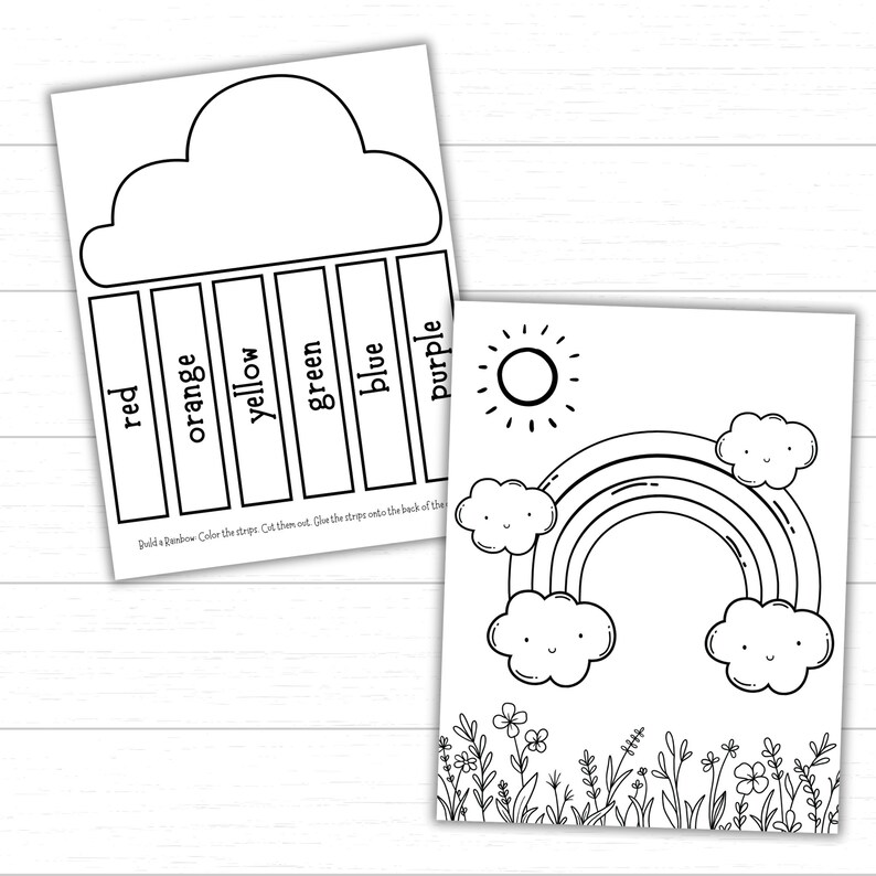 Rainbow Activity Pack, Printable Rainbow Activities, Rainbow Worksheets ...