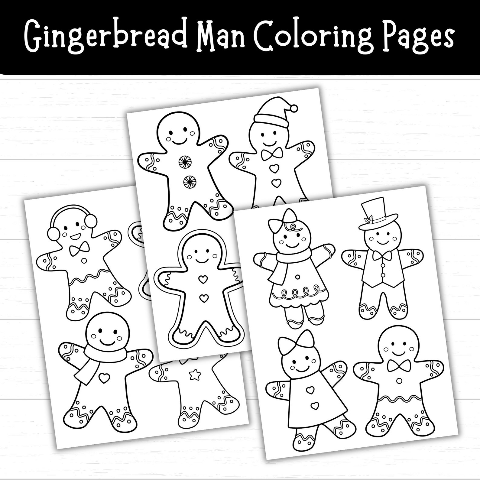 Gingerbread Man Coloring Pages, Gingerbread Man Cookie Coloring Pages ...