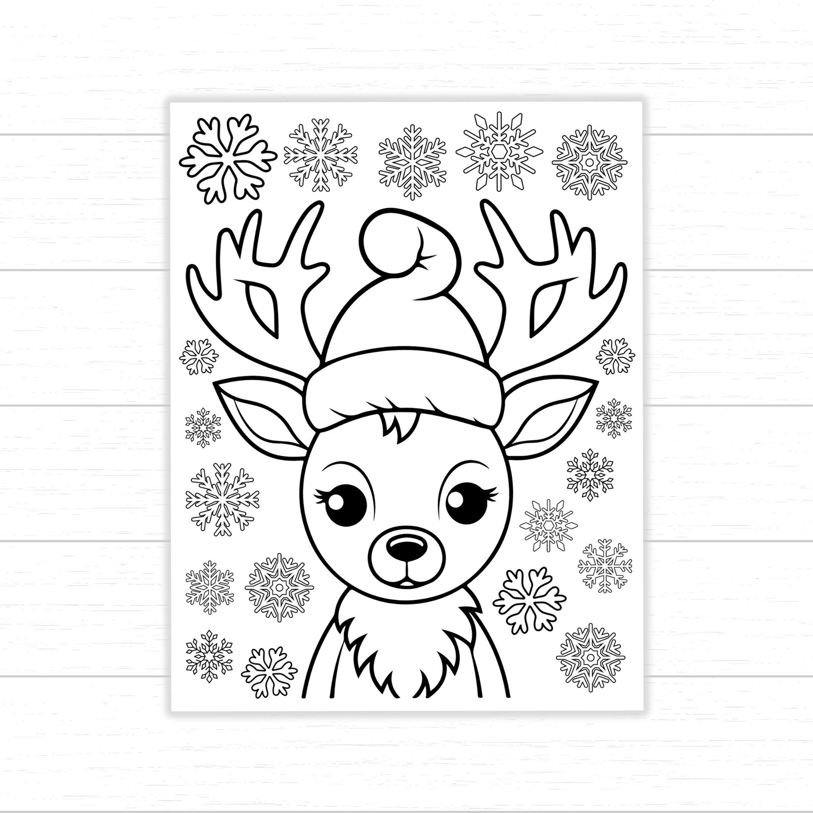 Christmas Reindeer Coloring Pages, Winter Reindeer Coloring Pages ...