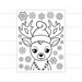Christmas Reindeer Coloring Pages, Winter Reindeer Coloring Pages ...