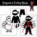 Disguise a Turkey Ninja Printable, Ninja Turkey Craft for Kids ...