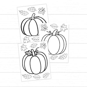 Pumpkin Coloring Pages, Fall Pumpkin and Leaf Coloring Pages, Fall ...