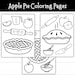 Apple Pie Coloring Pages Printable, Apple Activities, Fall Apple ...
