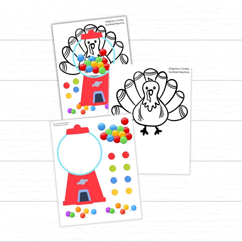 Disguise a Turkey Gumball Machine, Gumball Machine Turkey, Turkey in ...