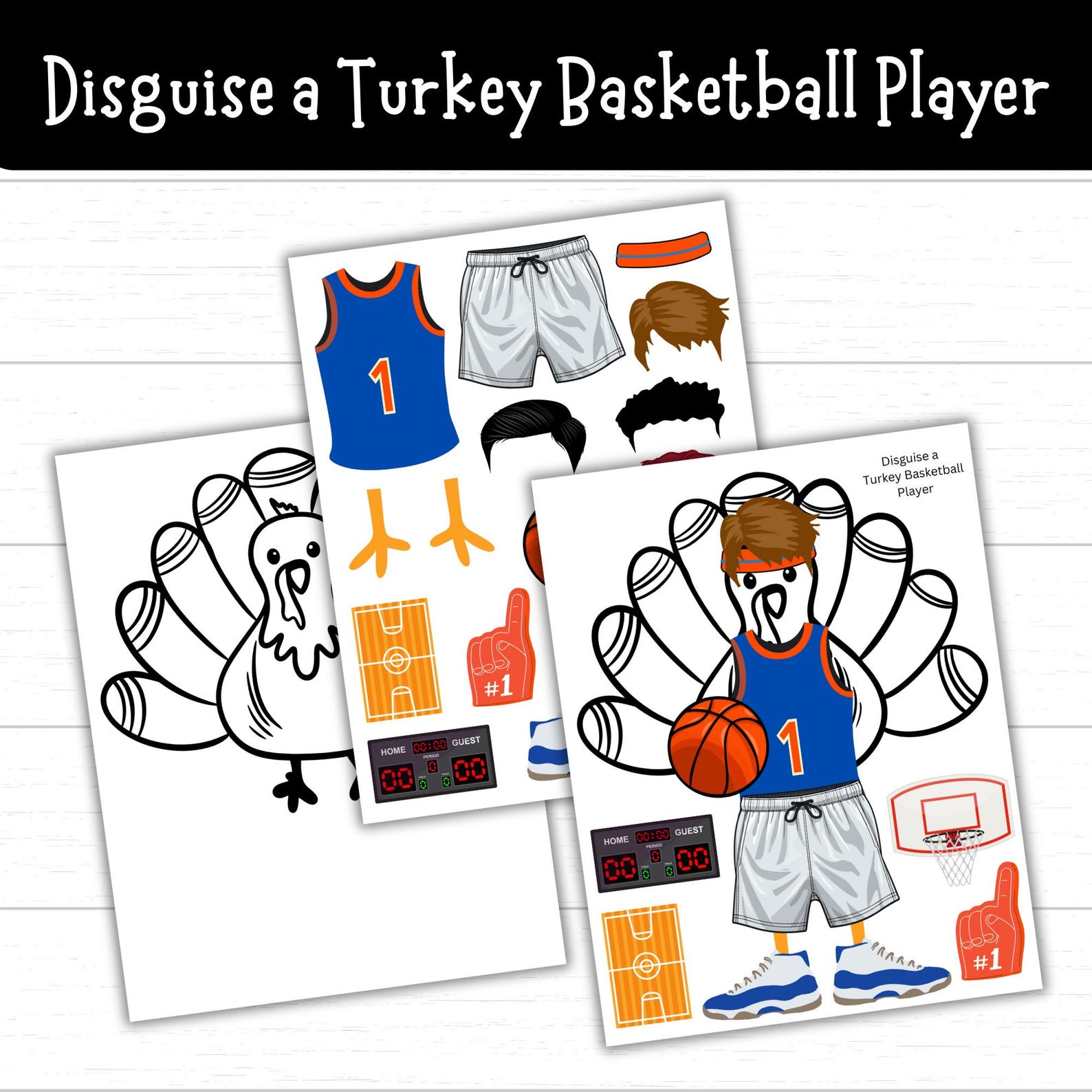 Basketball Player Turkey Disguise Printable | Turkey in Disguise ...