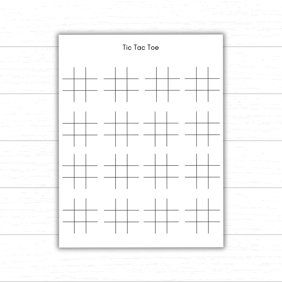 Tic Tac Toe Game, Printable Tic Tac Toe, Tic Tac Toe Cards, X's and O's ...