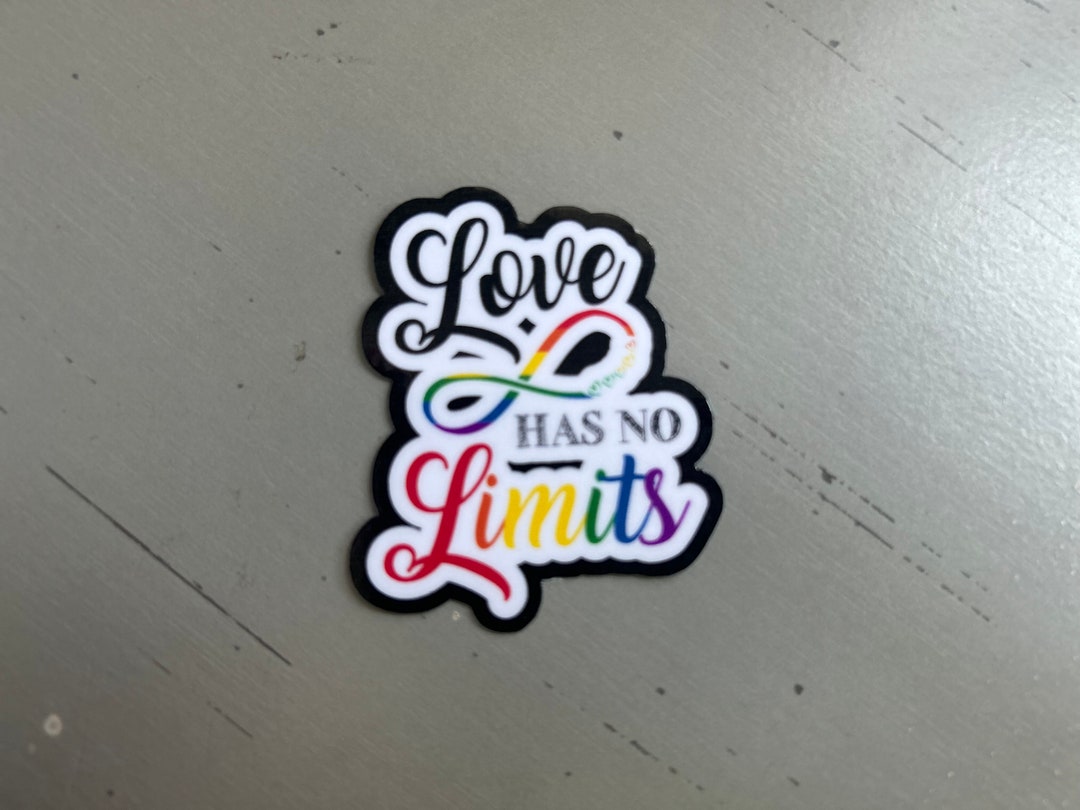 Pride Sticker Love Has No Limits - Etsy