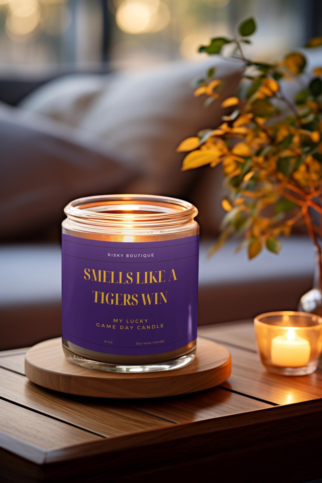 Smells Like Tigers Win Candle | LSU Tigers Gift | Lucky Game Day Candle ...