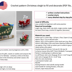 Crochet Pattern Christmas Sleigh - Sledge to Fill & Decorate - Easy - Etsy