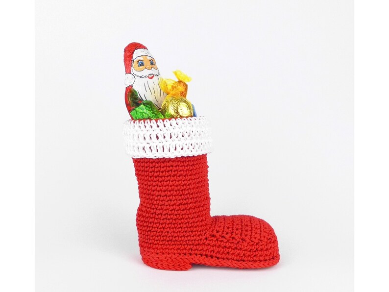 Crochet Pattern Santa Claus Boot to Fill and Decorate, Christmas ...