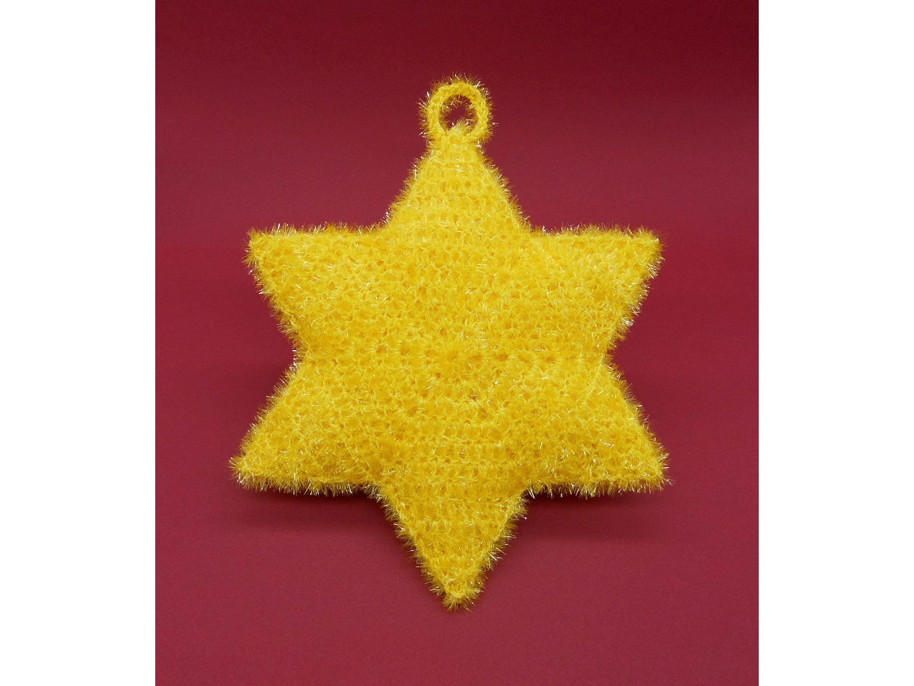 Crochet Pattern Star Sponge for Bathroom & Kitchen and for Decoration ...