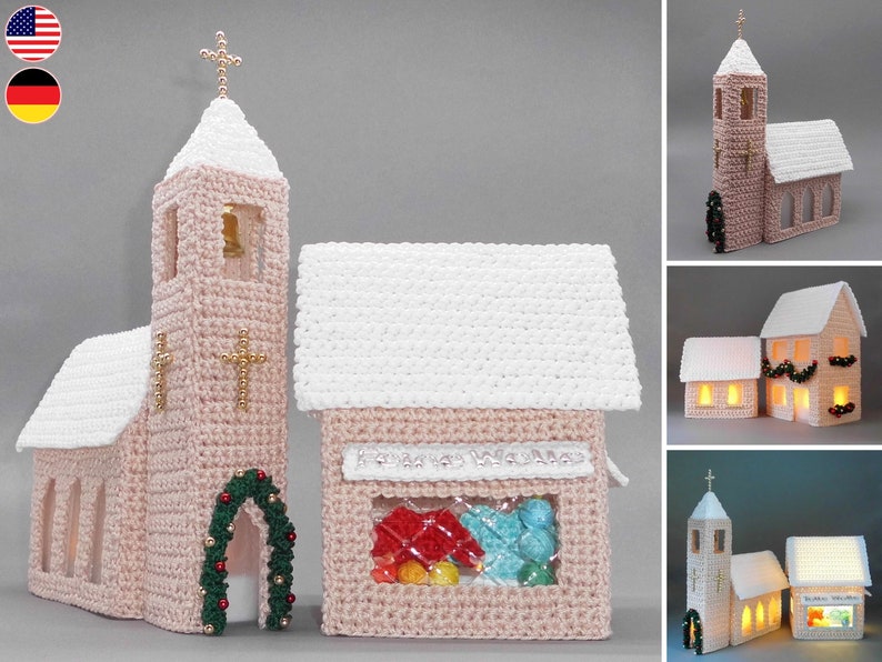 Crochet Pattern Christmas Village With Crochet Charts – Winter Village ...