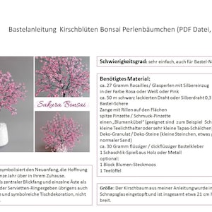 Crafting Tutorial Bonsai Cherry Blossom Tree - Beaded Tree Easy From ...