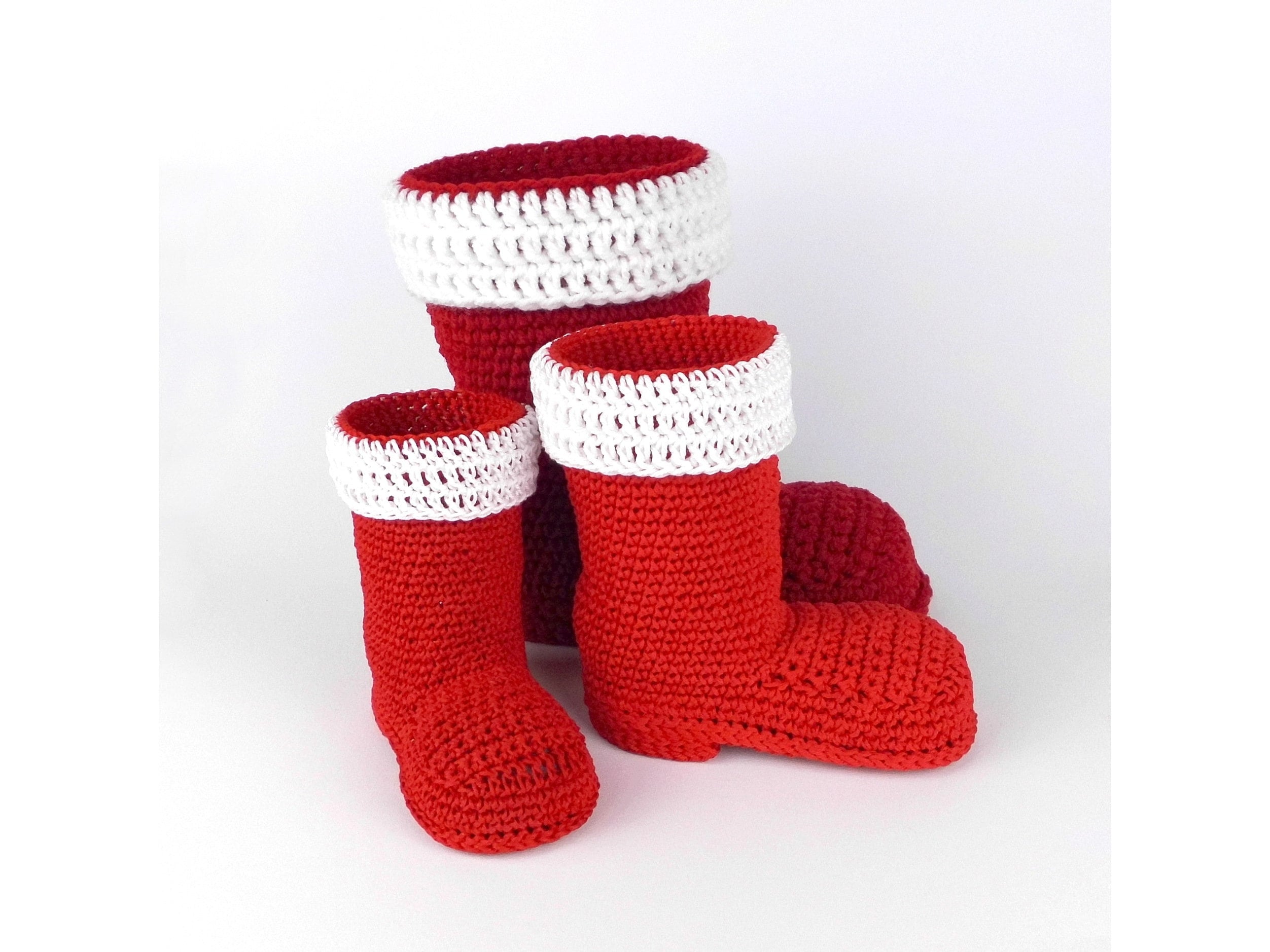 Crochet Pattern Santa Claus Boot to Fill and Decorate, Christmas ...