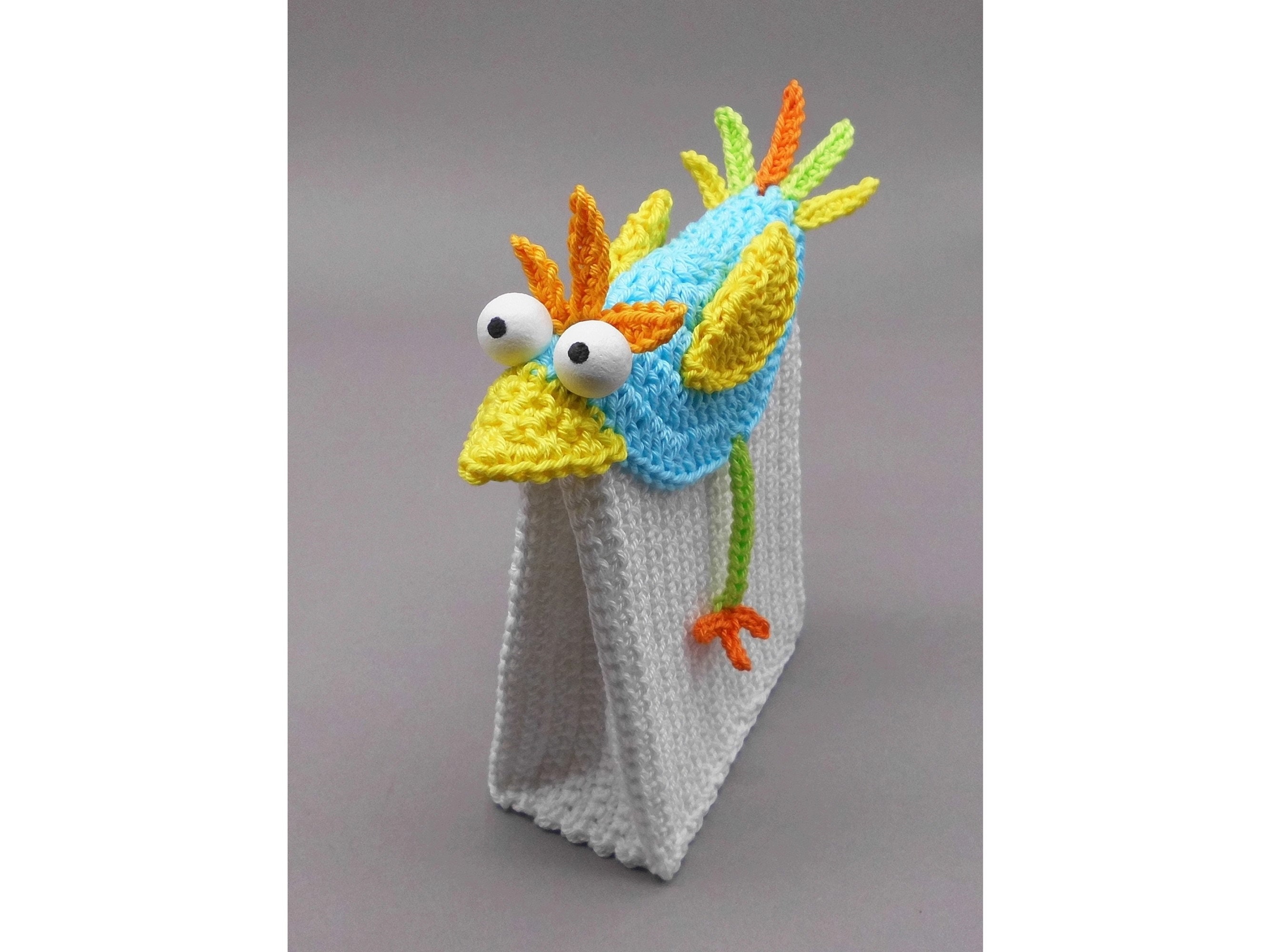 Crochet Pattern Funny Gift & Voucher Bag Colorful Bird, Easy From ...