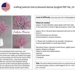 Crafting Tutorial Bonsai Cherry Blossom Tree - Beaded Tree Easy From ...