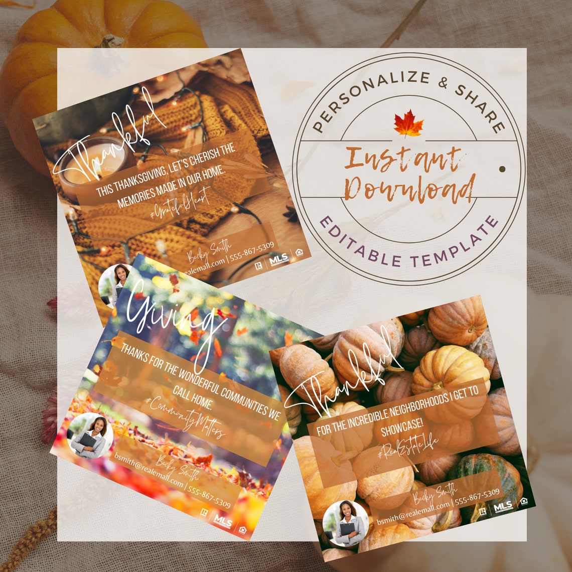 30 Fall-themed Gratitude Posts for Real Estate & Mortgage | Fall Themed ...