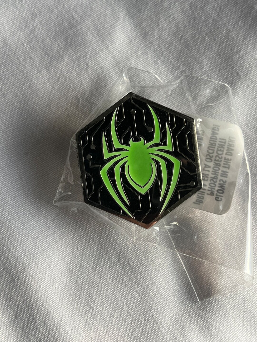 Spiderman Glow in the Dark Pin - Etsy