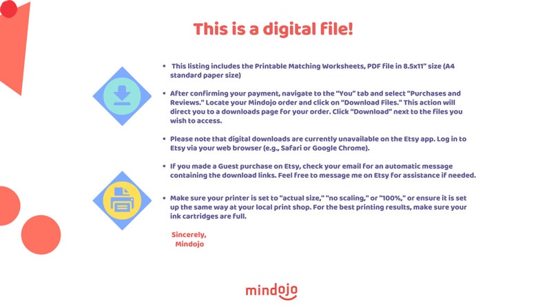 30 Printable Matching Worksheets, Match the Picture, Kindergarten Preschool Activity, Busybook ...