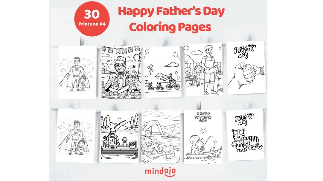 30 Father's Day Printable Coloring Pages Printable Father's Day ...