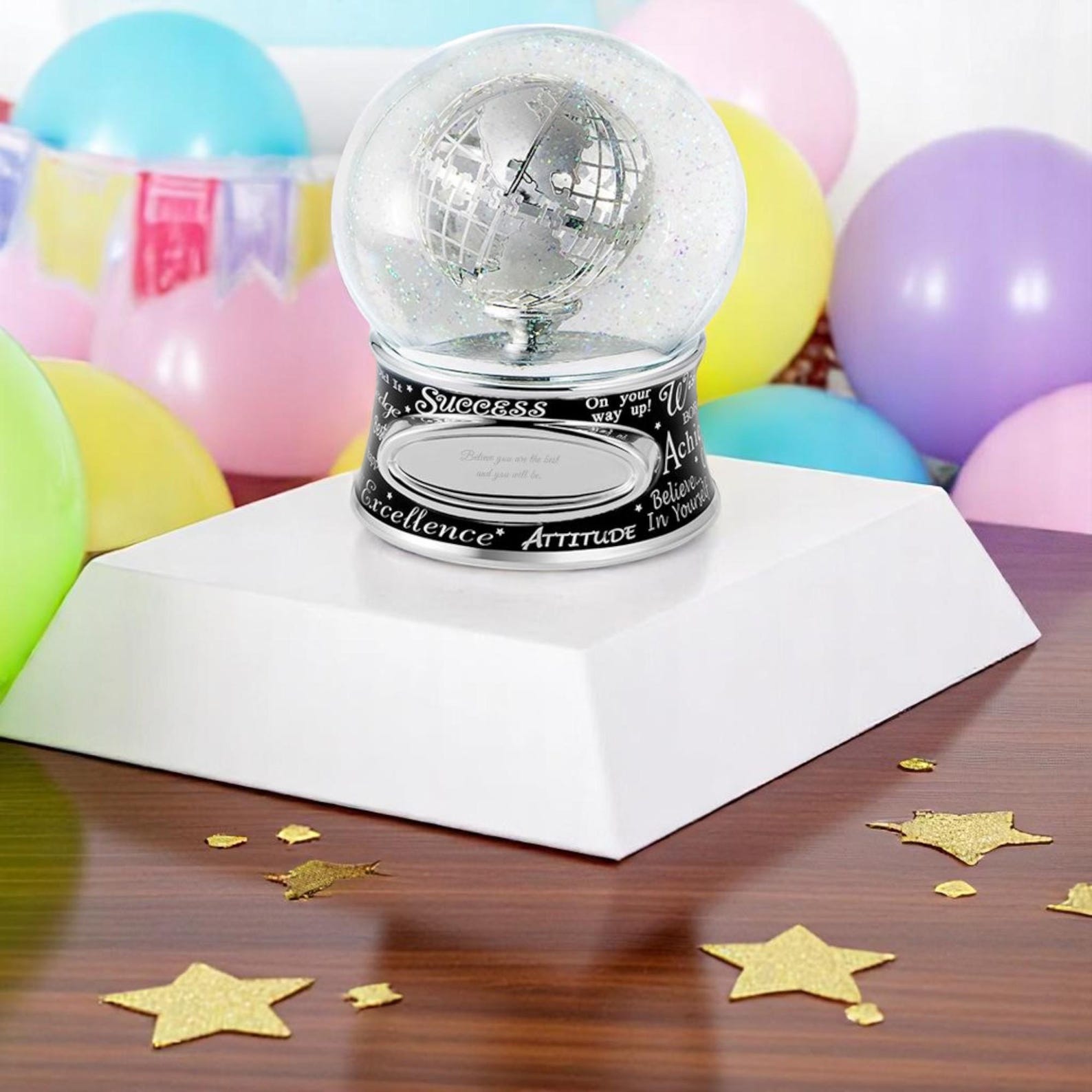 Personalized Graduation Snow Globe Gift - Engraved Grad Keepsake With ...