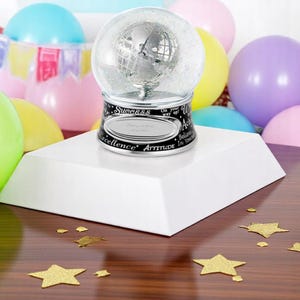 Personalized Graduation Snow Globe Gift - Engraved Grad Keepsake With ...
