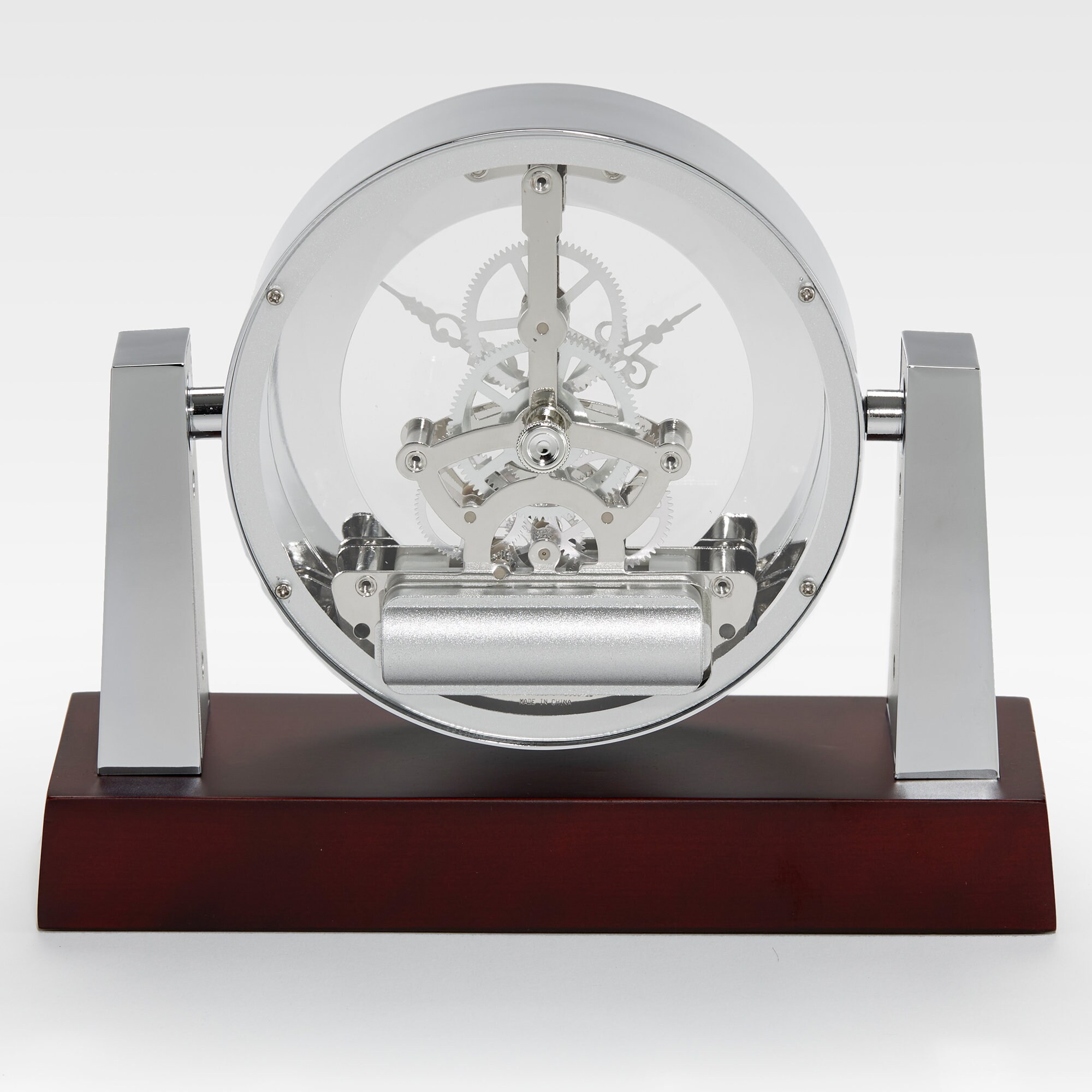 Engraved Bulova Largo Skeleton Milestone Clock, Personalized Keepsake ...