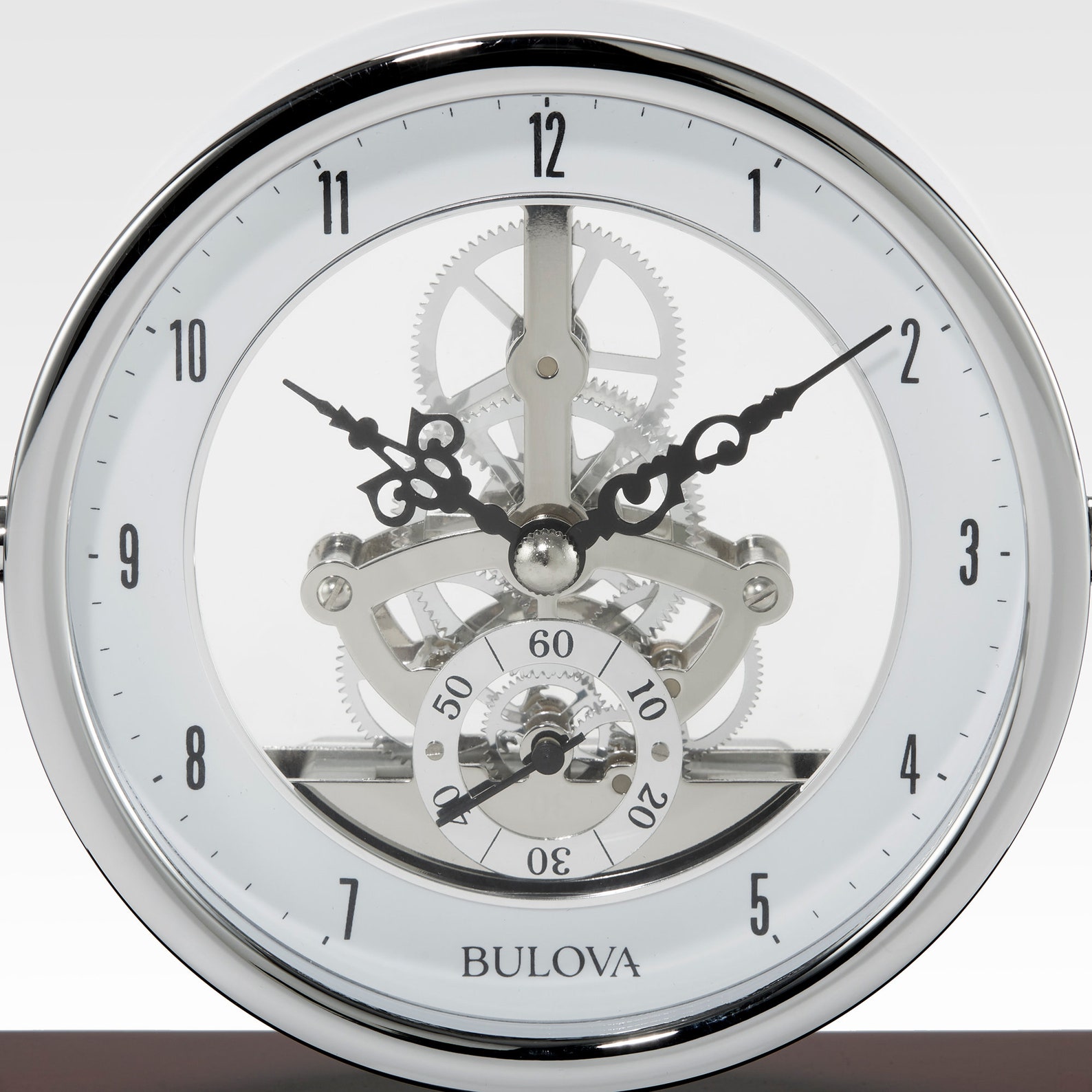 Engraved Bulova Largo Skeleton Milestone Clock, Personalized Keepsake ...