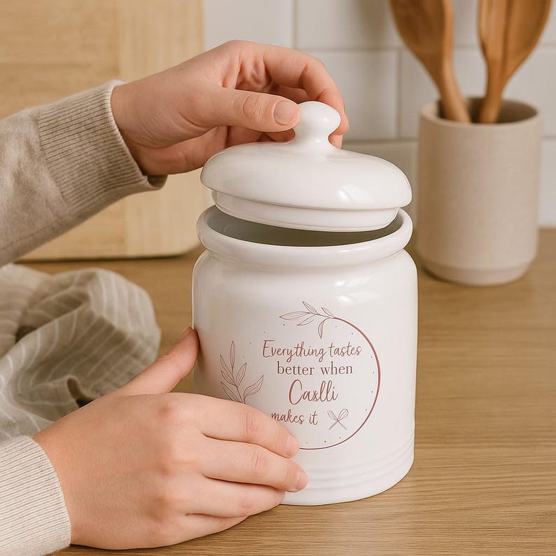 Personalized Cookie Jar – Custom Kitchen Gift – Cookie Lover Gift ...