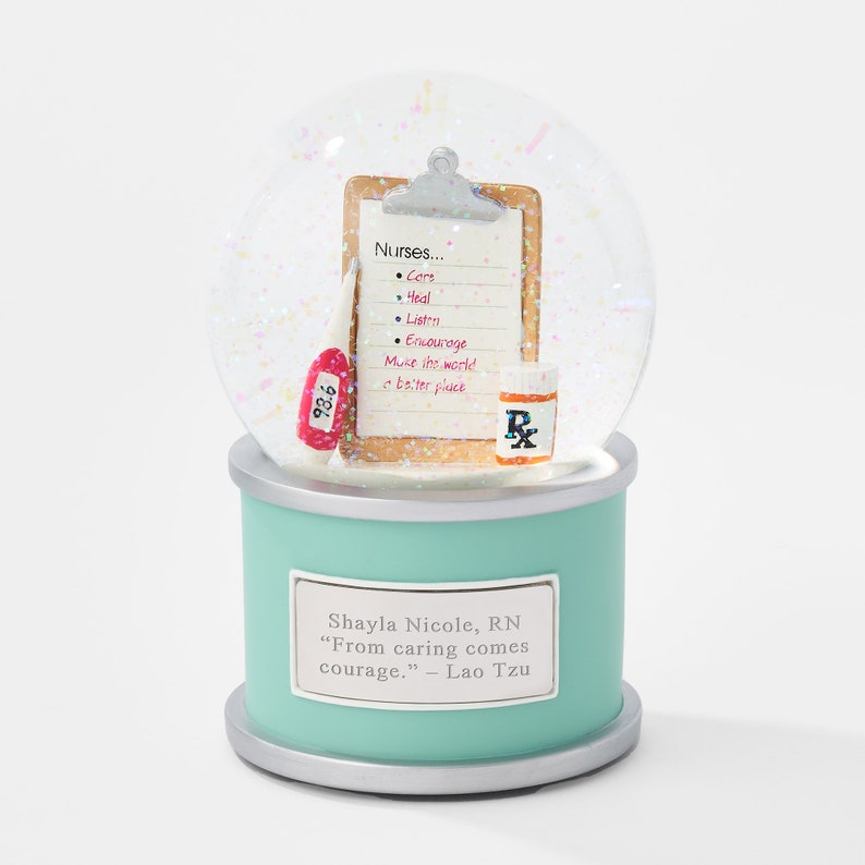 Engraved Recognition Nurse Snow Globe, Employee Gift, Mother's Gift ...