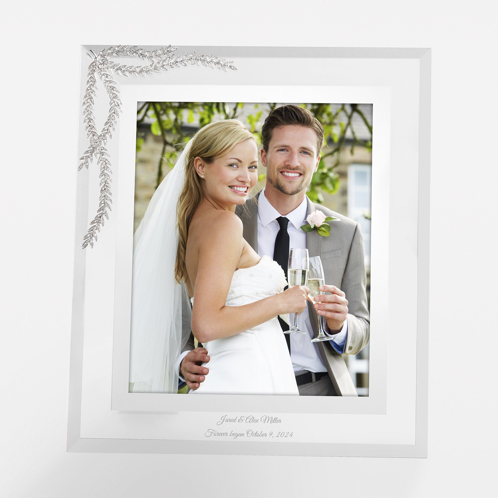 Engraved Wedding Athena 8x10 Picture Frame, Personalized Wedding ...