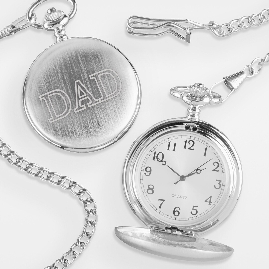 Engraved Pocket Watch for Dad, Fathers Day Gifts, Dad Gift, Gift for ...