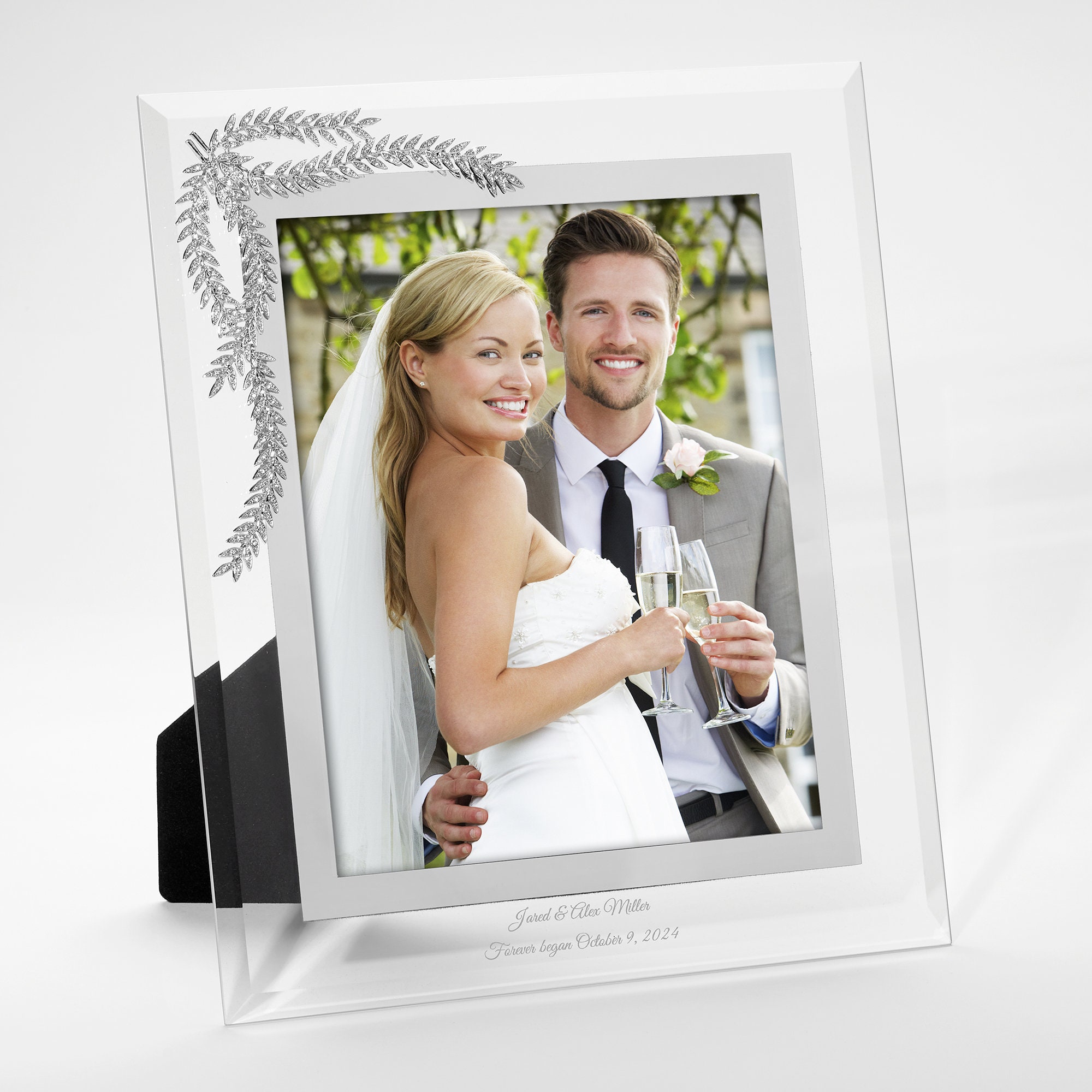 Engraved Wedding Athena 8x10 Picture Frame, Personalized Wedding ...