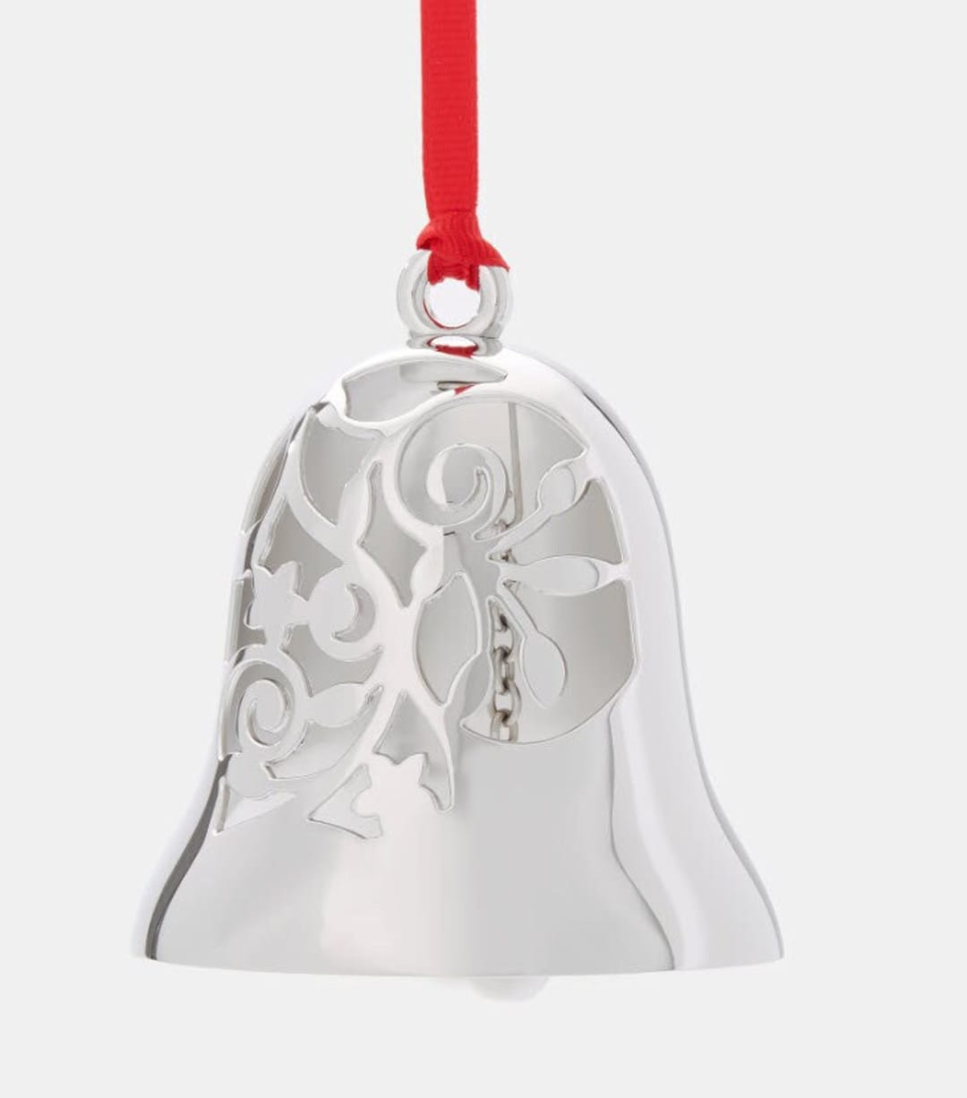 Engraved Silver Scroll Bell Ornament, Fancy Ornament, Christmas ...