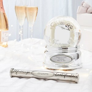 Engraved Wedding Certificate Holder, Silver Marriage Certificate Holder ...