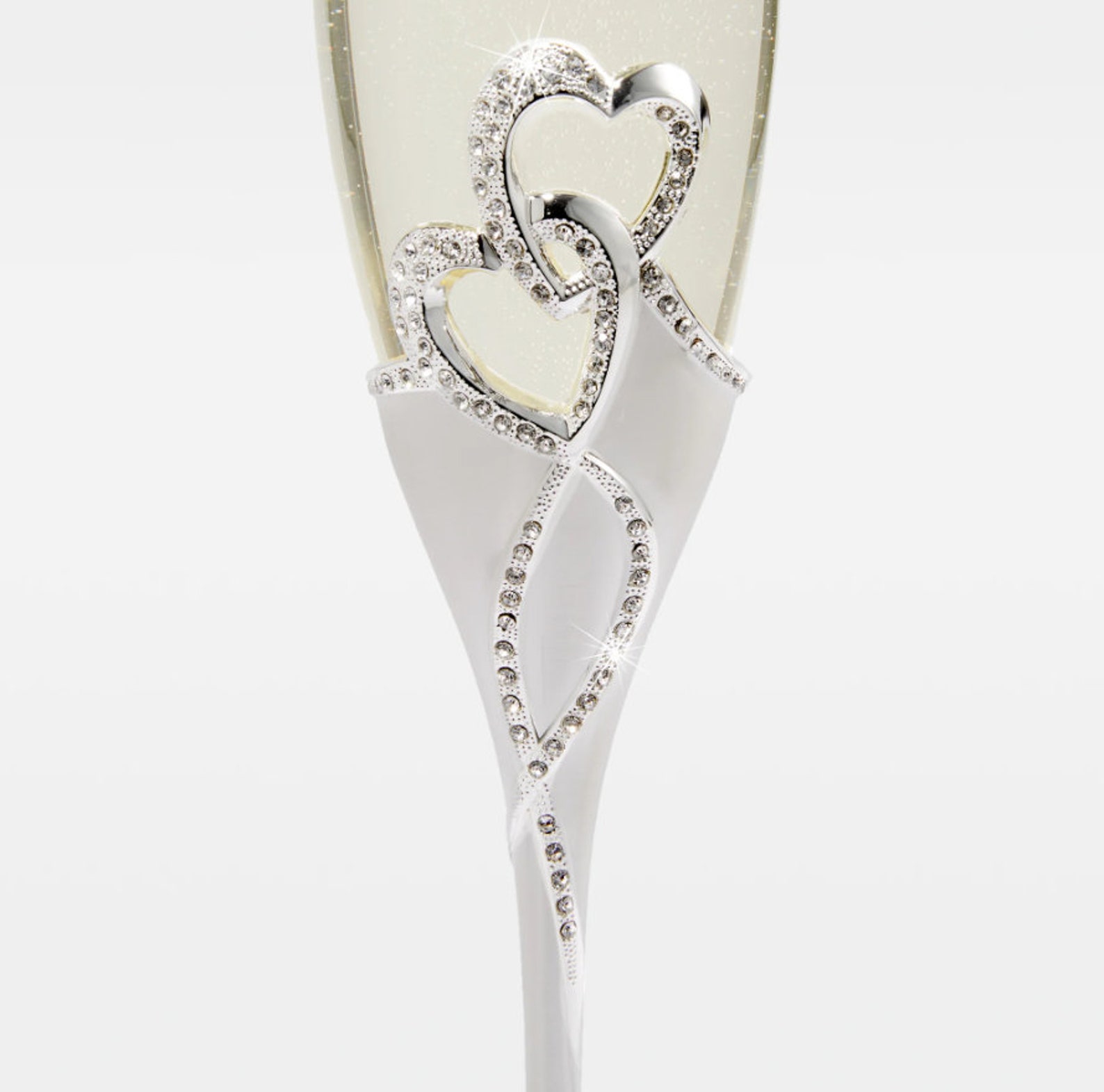 Engraved Intertwined Heart Wedding Gift Set, Personalized Wedding Day ...