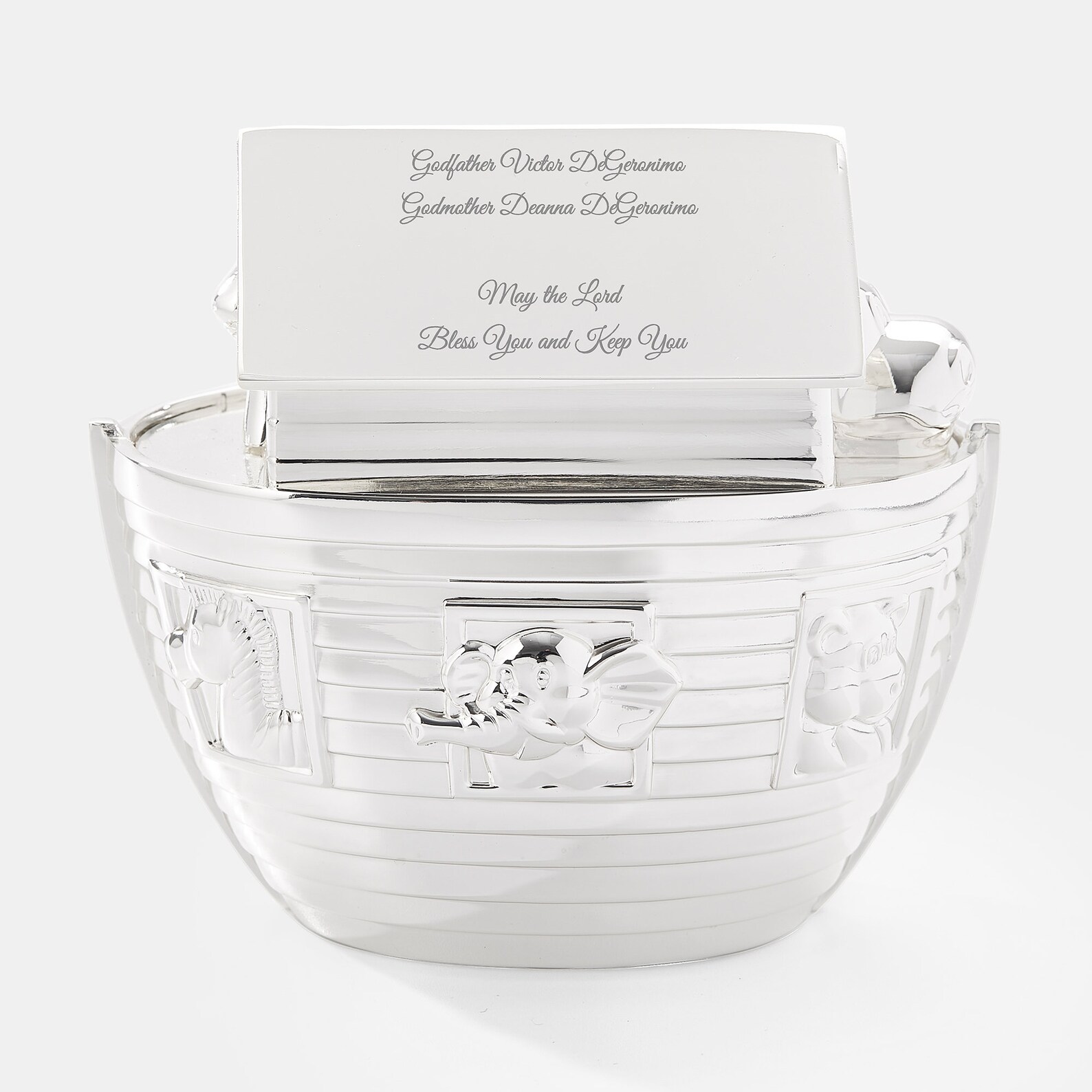 Engraved Religious Noah's Ark Bank, Baby Gifts, Gifts for Baby, Baby ...