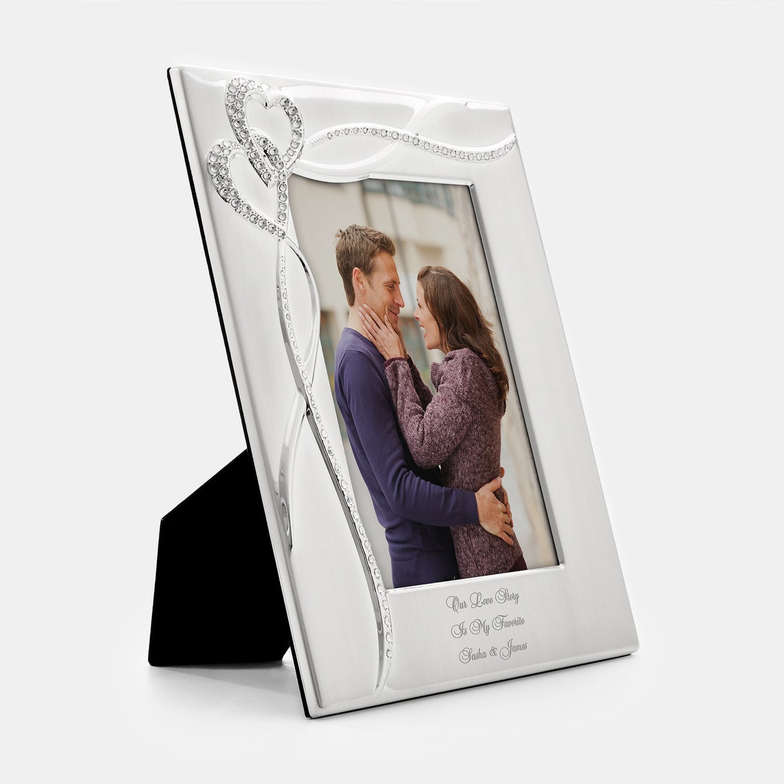 Personalized Wedding Picture Frame – 5x7 Picture Frame – Custom Silver ...