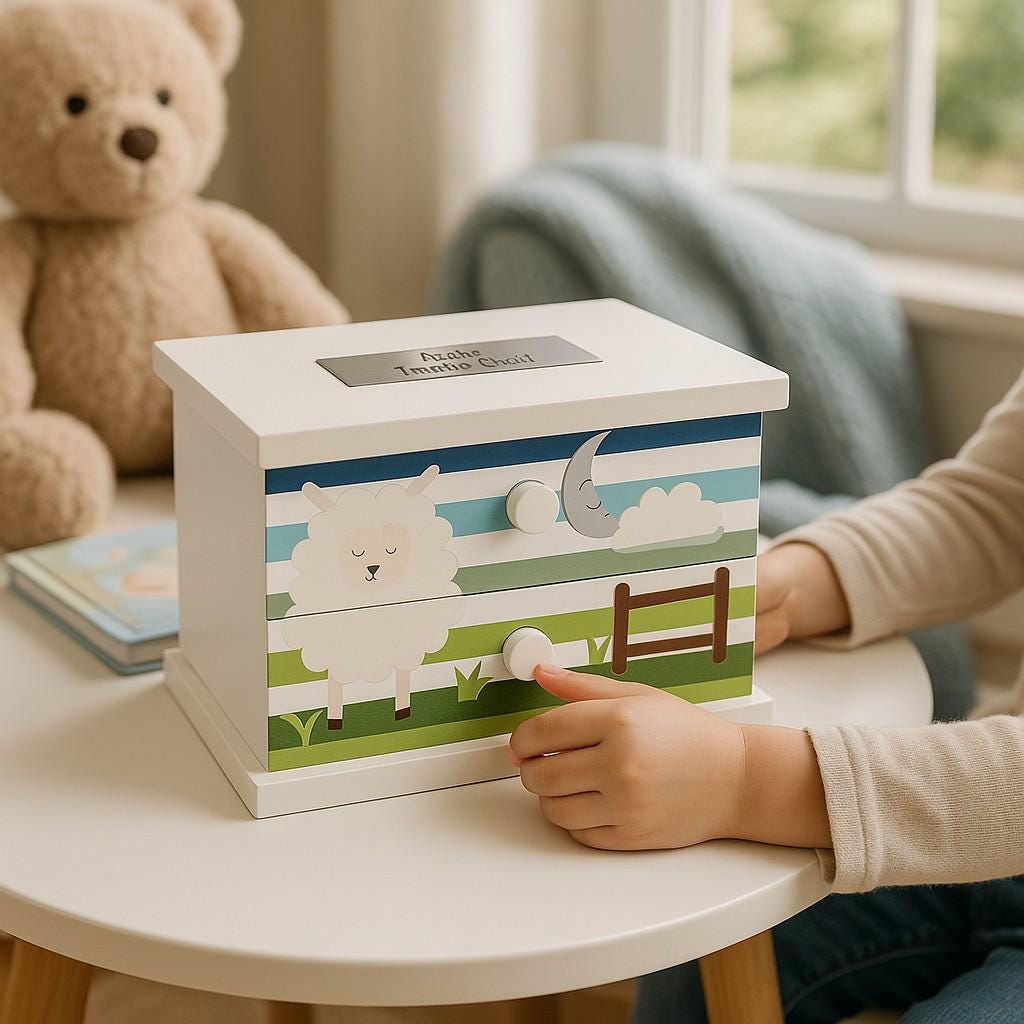 Personalized Children’s Jewelry Box – Custom Sheep Music Box – Kids ...