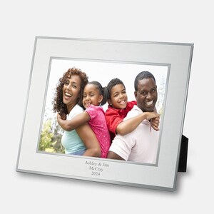 Engraved Wedding Flat Iron Silver 8x10 Picture Frame, Personalized ...