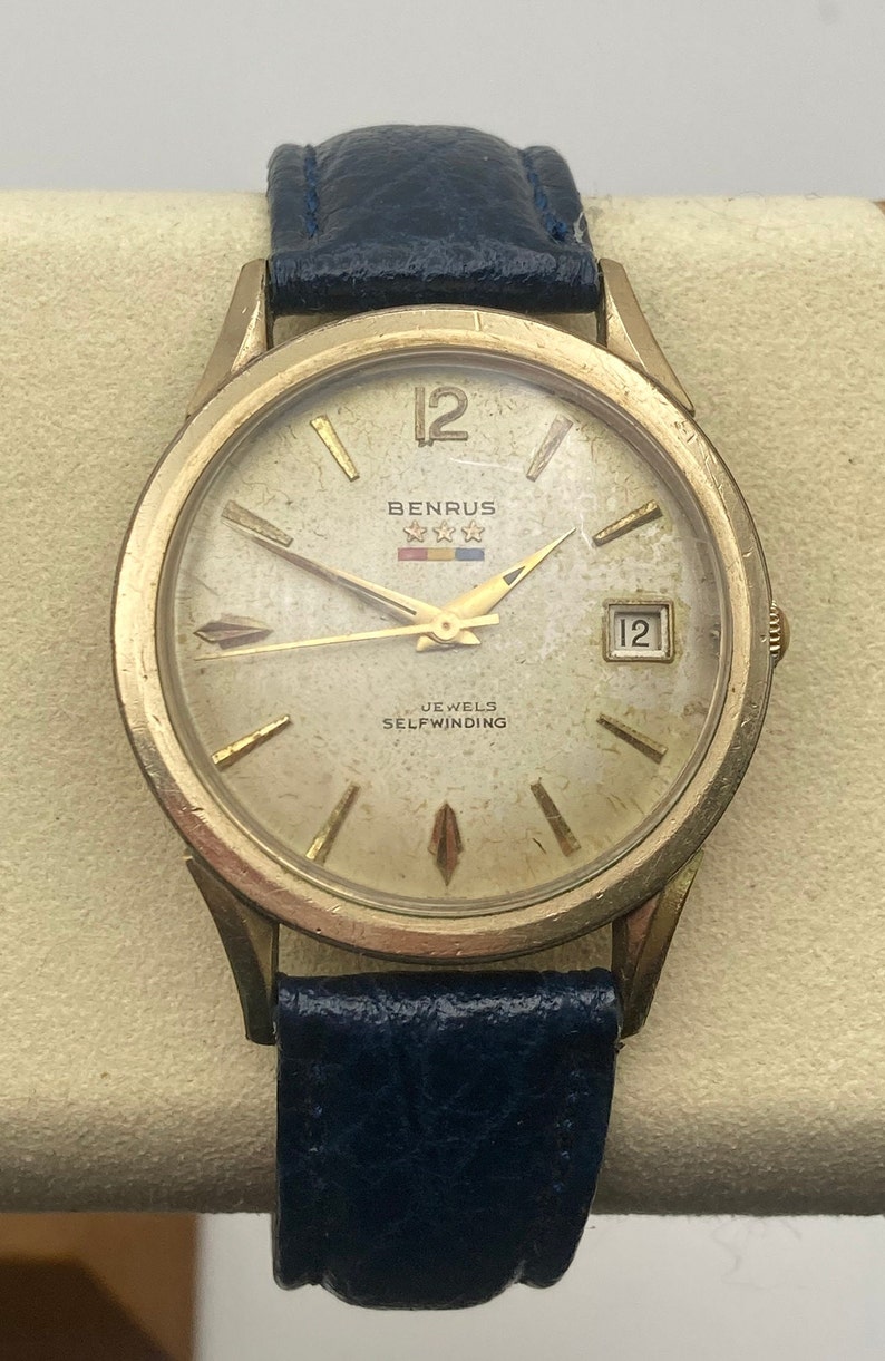 Vintage 1960’s Benrus Automatic 25 Jewel Movement FE236 10K Gold Filled ...