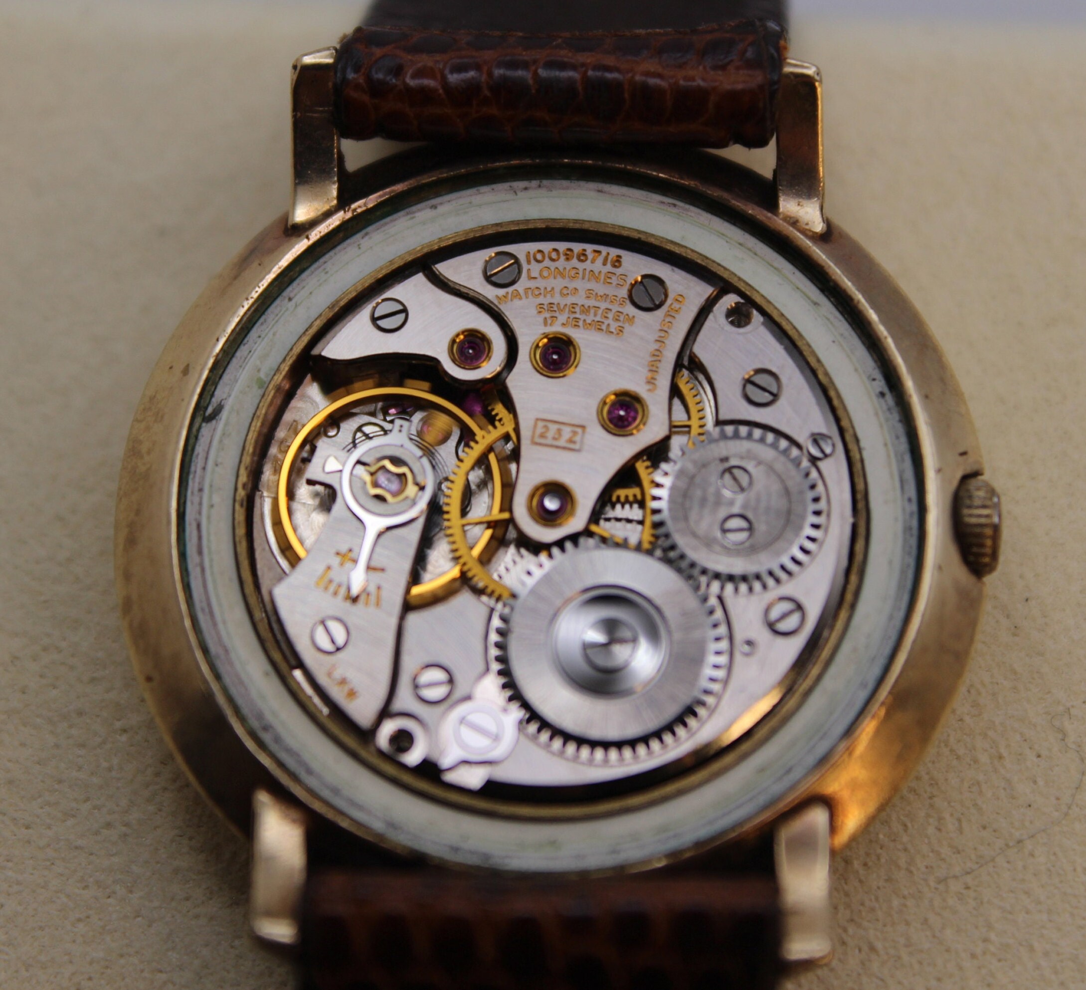 Vintage 1950's Longines Sub Second Hand Dress Watch 10K GF - Etsy