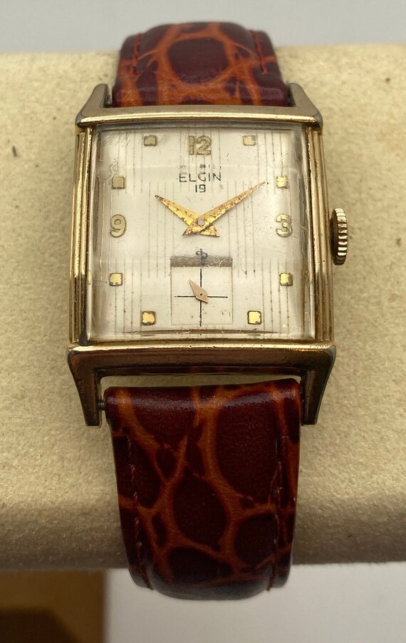 Vintage 1950’s Elgin Manual Winding Tank Watch - Gem