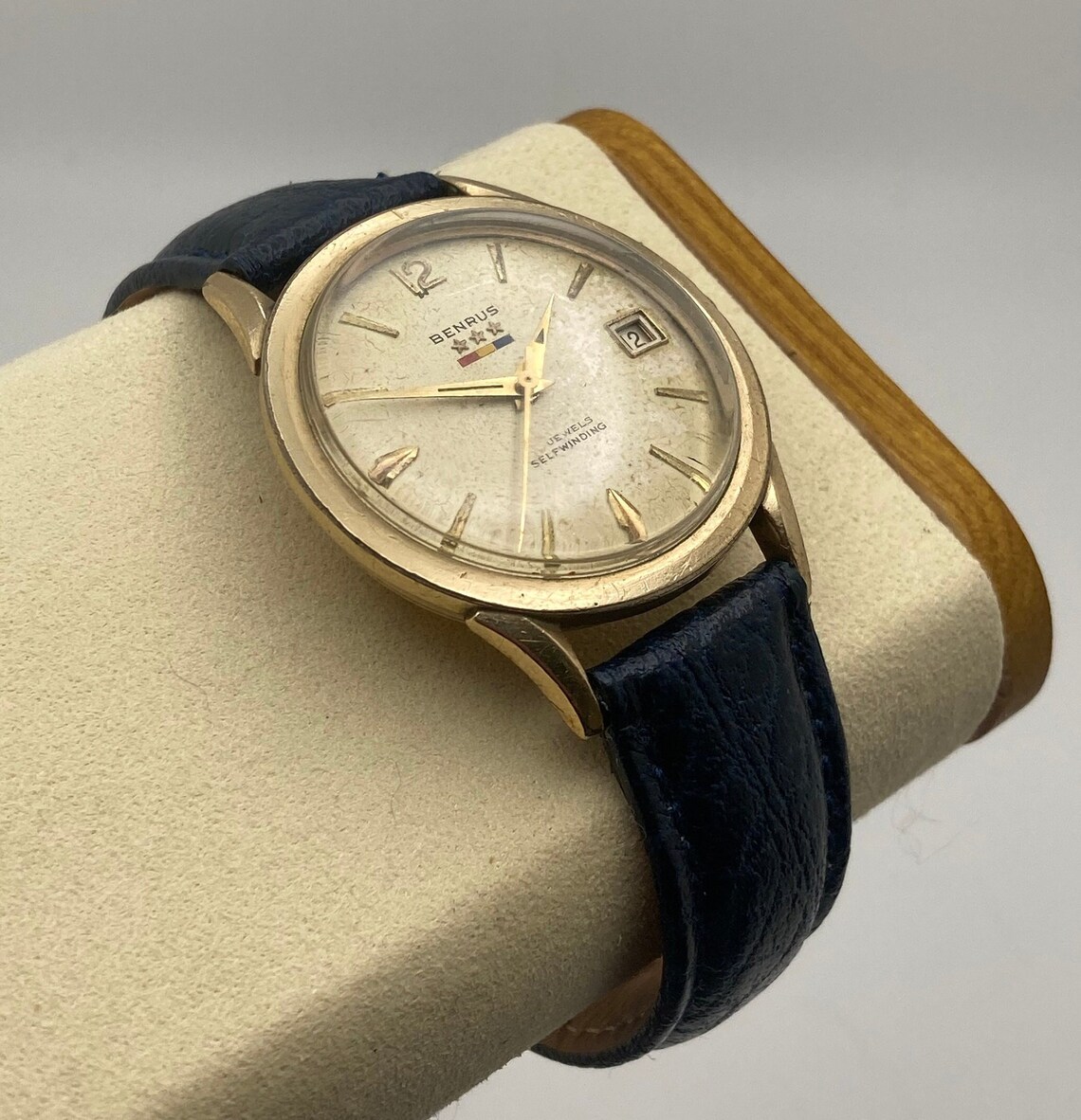 Vintage 1960s Benrus Automatic 25 Jewel Movement FE236 10K Gold Filled ...