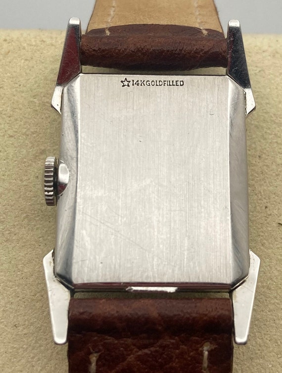 Vintage 1950’s Elgin “Shockmaster” Tank Style Watch w… - Gem