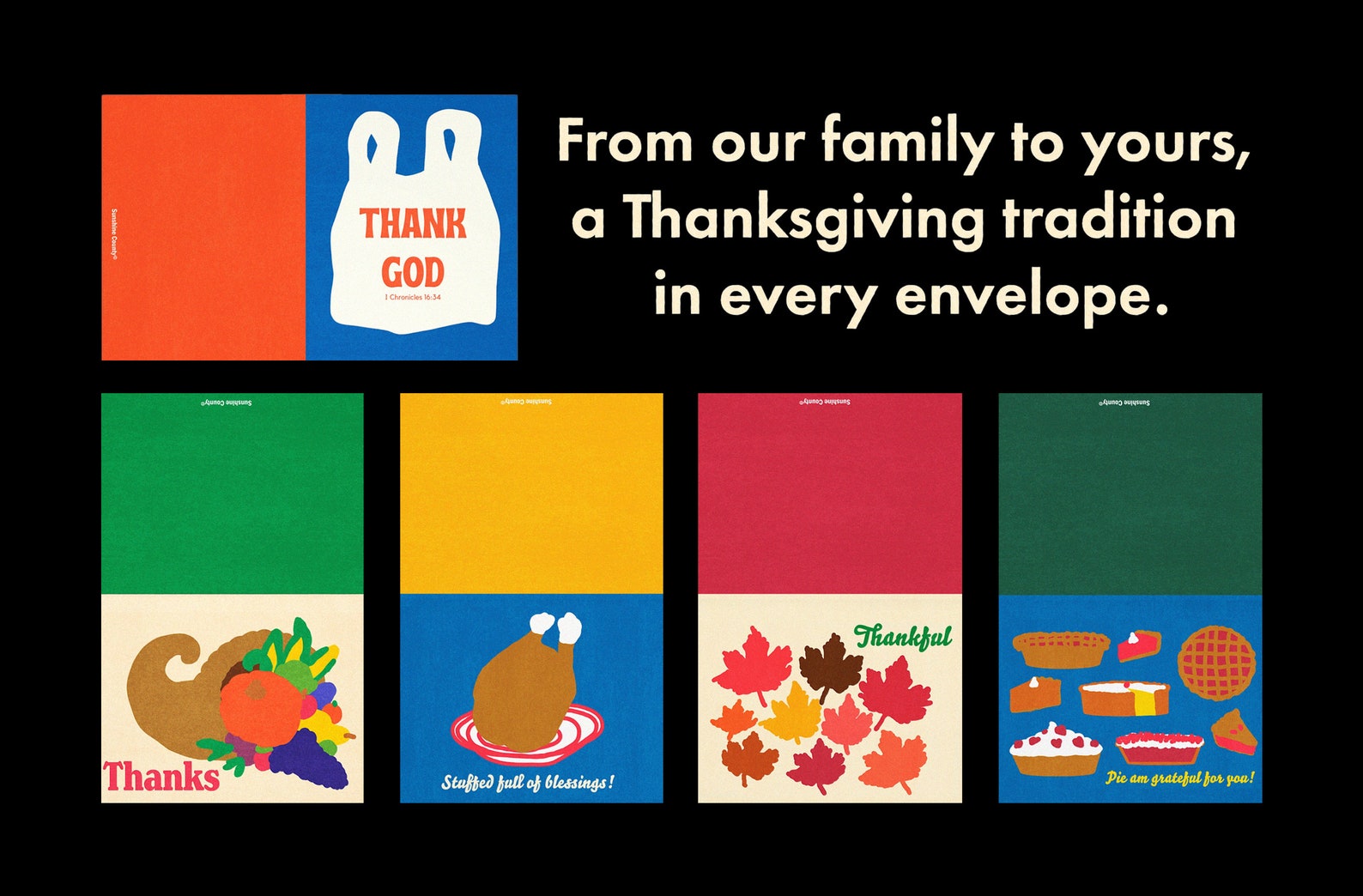 Thanksgiving Gratitude Card Set: Retro Holiday Greeting Cards, Cute ...