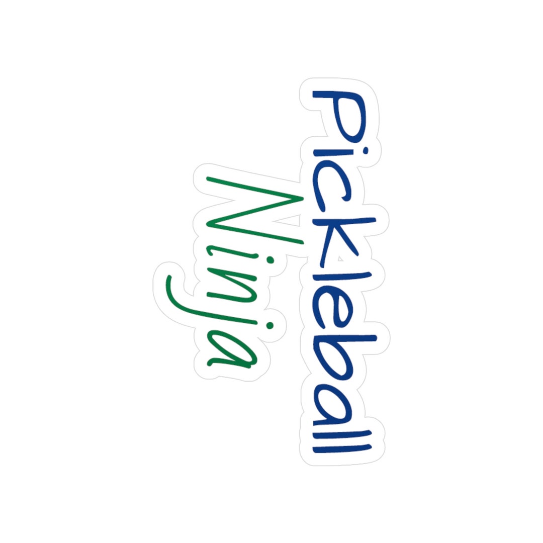 Pickleball Ninja 3x4 blue & Green Kiss-cut Vinyl Decal - Etsy