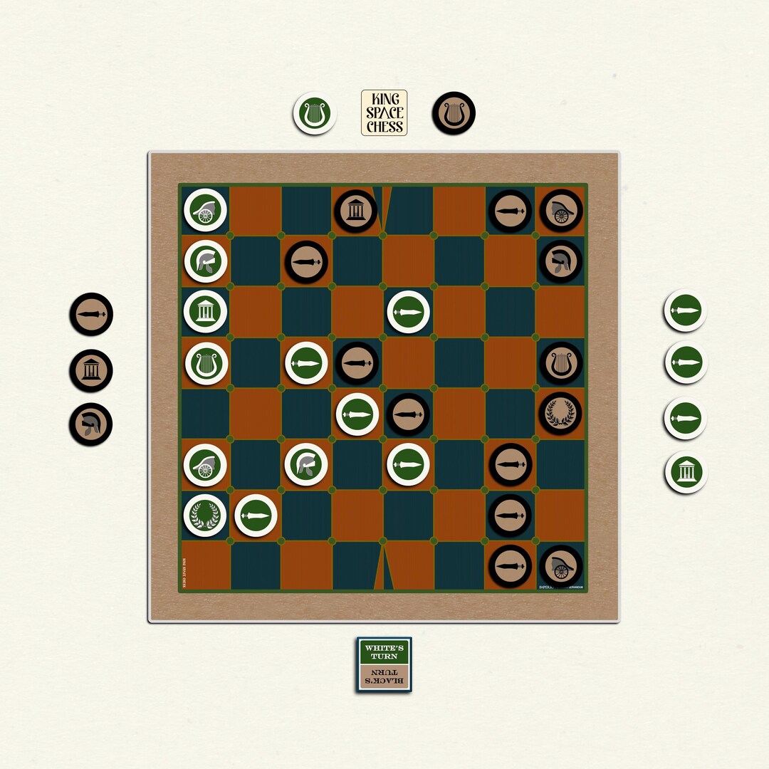 Magnetic Chess Set Fridge Size Board With 34 Pieces IMPERIO - Etsy