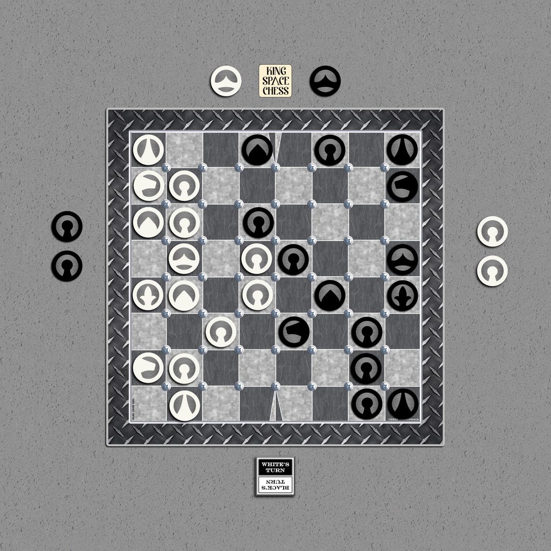 Magnetic Chess Set Fridge Size Board With 34 Pieces - FIERRO - Etsy