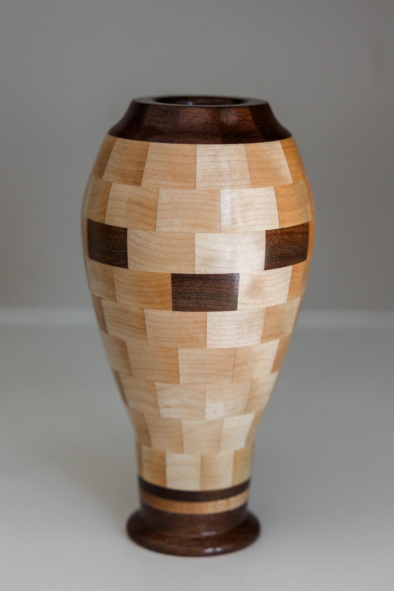 Vase, Wood Vase, Dry Vase, Segmented Vase - Etsy